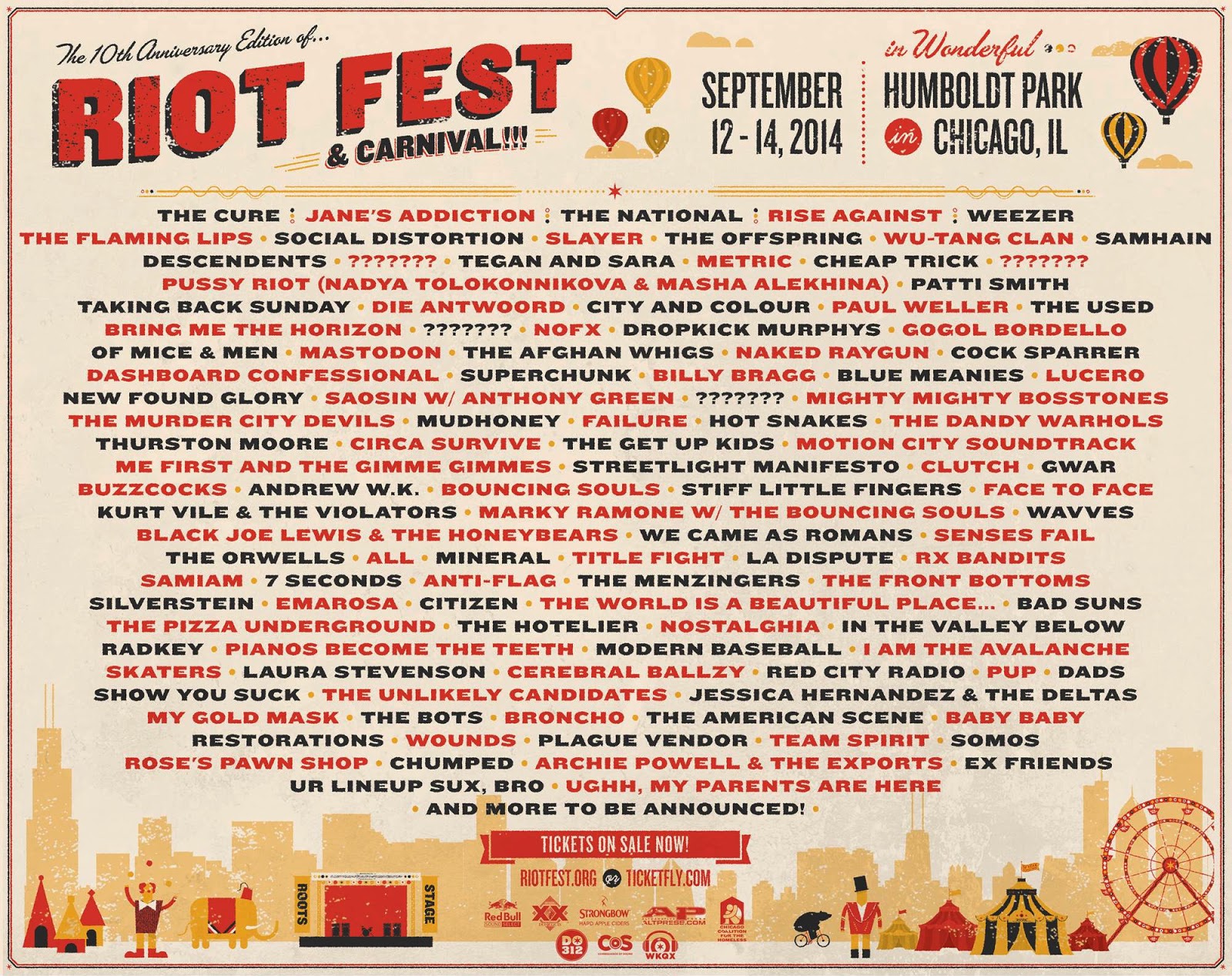 Riot Fest: um dos maiores festivais do mundo tem punk, indie, metal e ...
